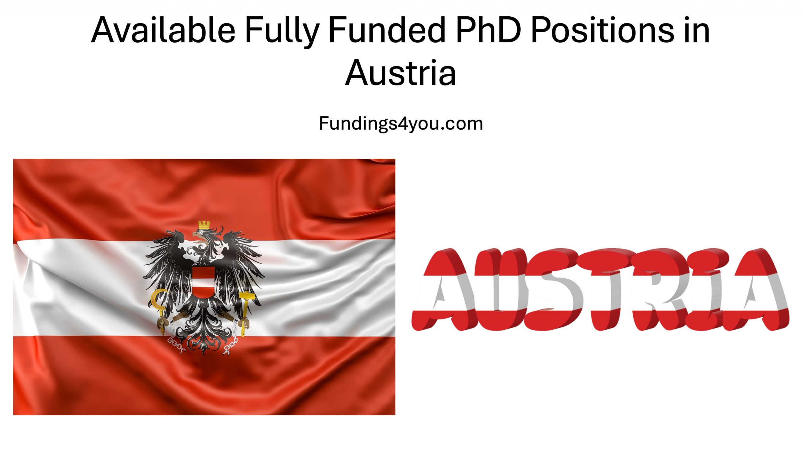 Available Fully Funded PhD Positions in Austria - Fundings4you.com